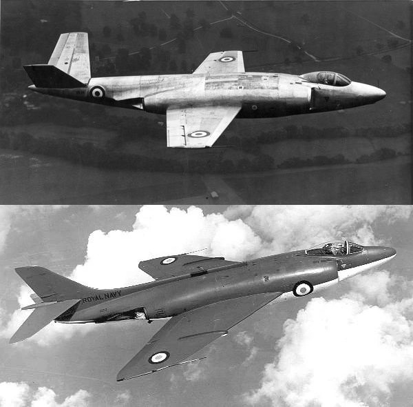 Attention, testing... Top - Supermarine 508 prototype "VX133" - Bottom ...