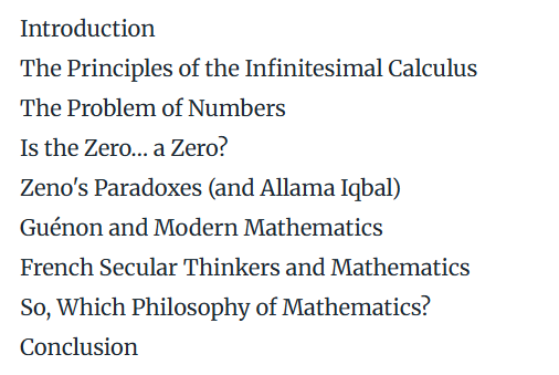 Salam, Latest booklet, a very old project, on "mathematics ...