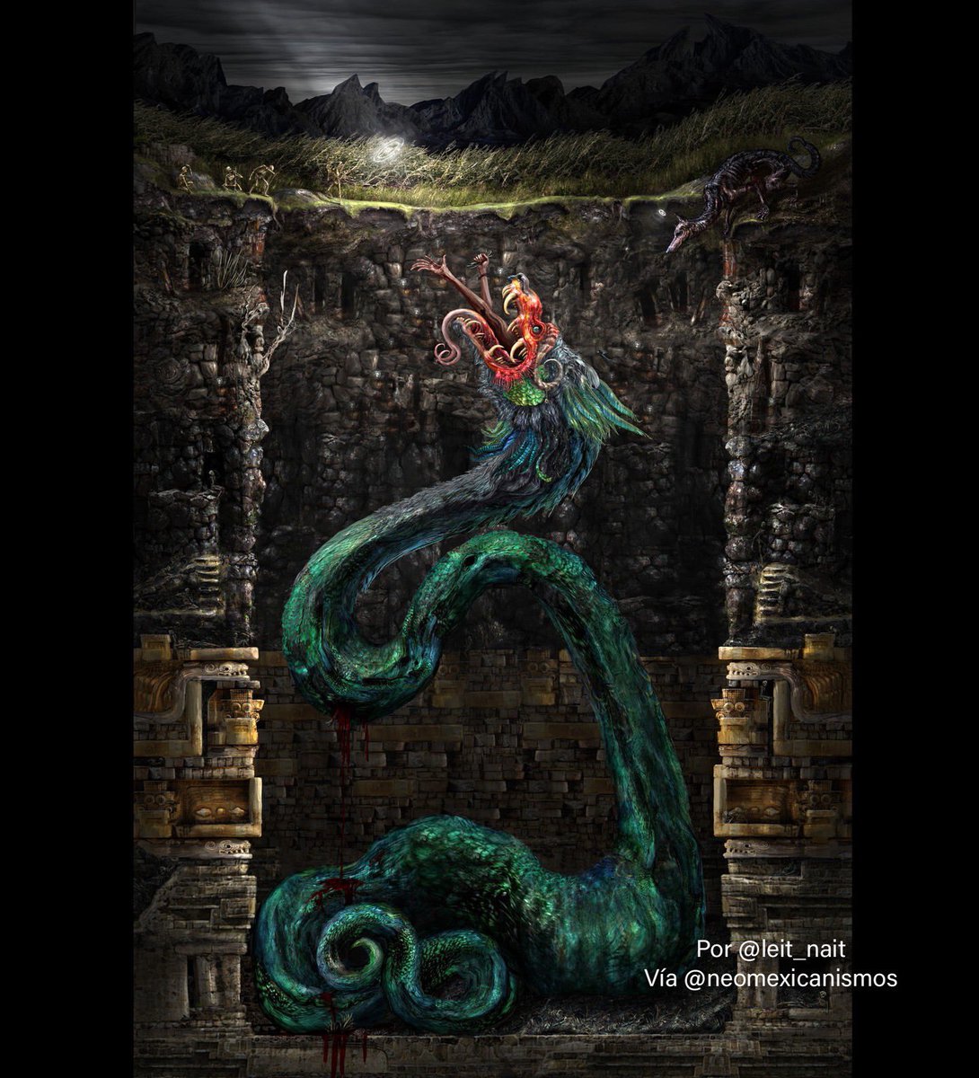 Quetzalcóatl en el Mictlán ::: el mito de la creación ::: Quetzalcóatl ...