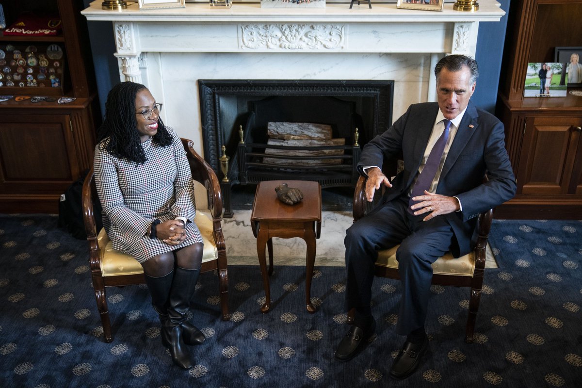 Friendly reminder that former Utah senator Mitt Romney was one of just ...