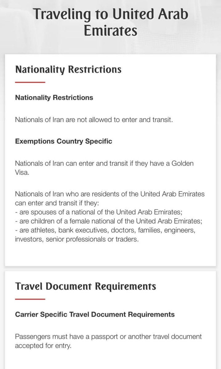 BREAKING 🇦🇪🇮🇷 — Flydubai’s website states that Iranian nationals with a ...