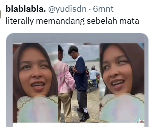 Dipandang sebelah mata, tapi matanya emang sebelah ...😭