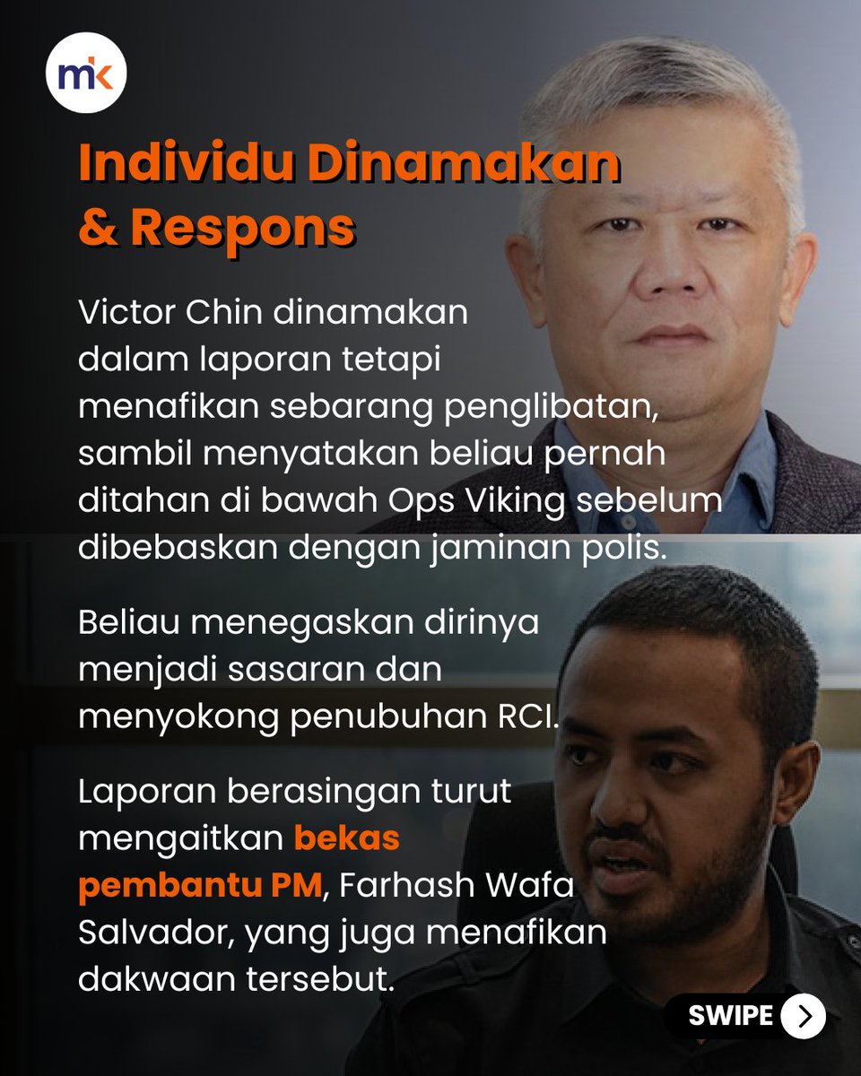📌 Laporan berasingan turut mengaitkan bekas pembantu PM, Farhash Wafa ...