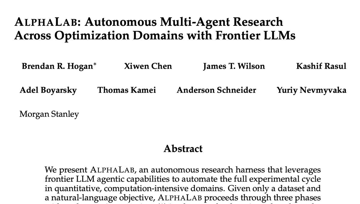 introducing AlphaLab -an autonomous system that runs quantitative ...