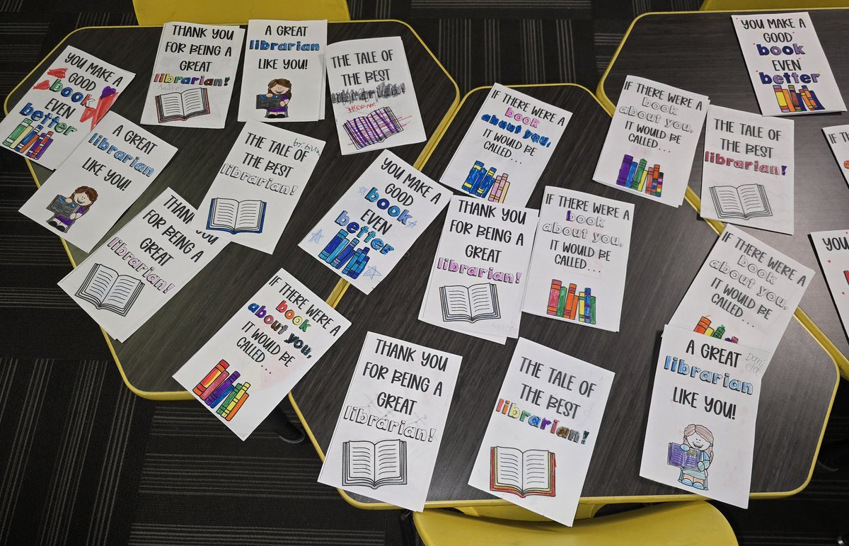 Happy School Librarian Day to Ms. Jones! We can definitely tell the ...