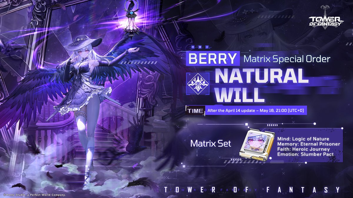 #TowerofFantasy #Berry Matrix Info "The cycle of life and death is the ...