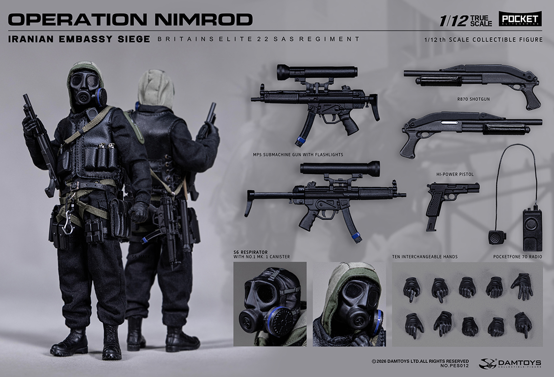 DAMTOYS : 1/12 POCKET ELITE SERIES： OPERATION NIMROD 1980 IRANIAN ...