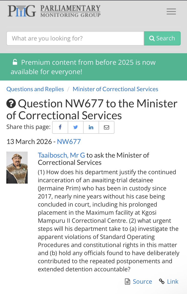 Who is Jermaine Prim? He is the man who shared a prison cell with Vusi ...