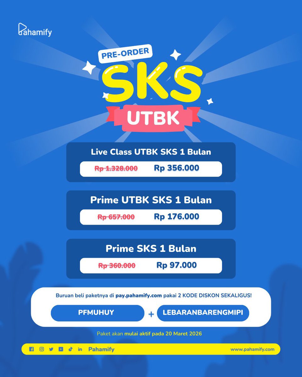 PROMO TERBARU PAHAMIFY cek & beli di web pada poster ya guys ...