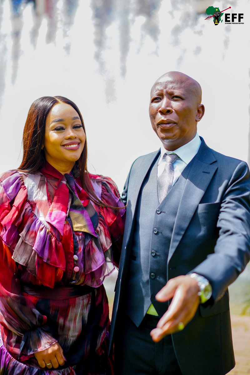 Julius Malema, leader of the Economic Freedom Fighters (EFF), today ...