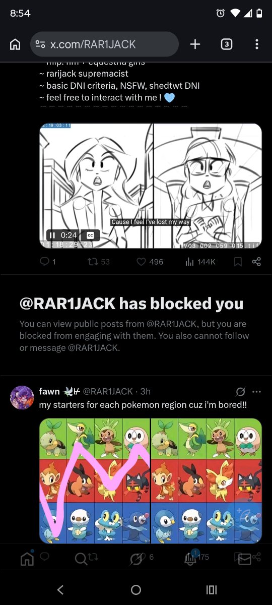 Sweeeeet, first I made the bigot list and now I've gotten blocked by ...