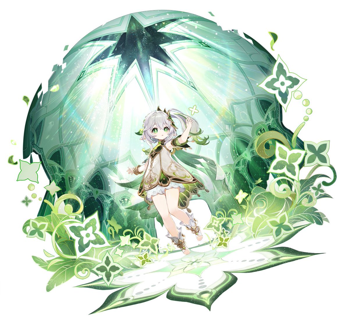 @karasan_itips ナヒーダは草神なんで緑色のキャラですよね？