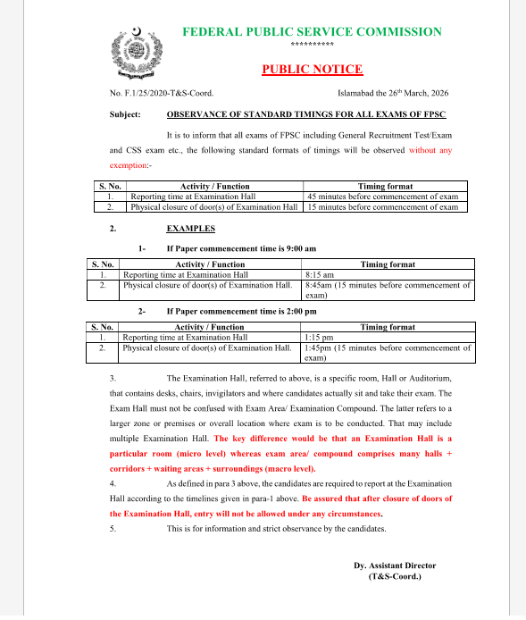 Federal Public Service Commission (FPSC) (@OfficialFpsc) / Posts / X