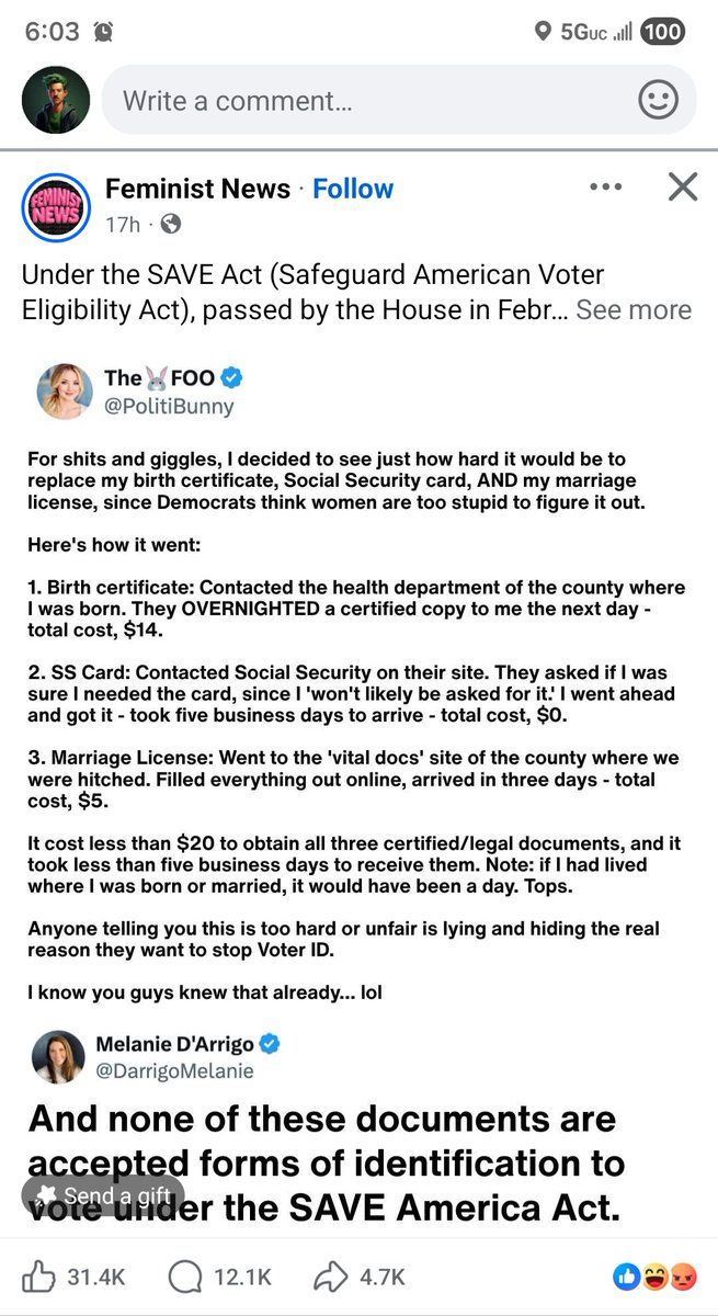 Yeah, I’ve seen this. The comments on that post are hilarious. I ...