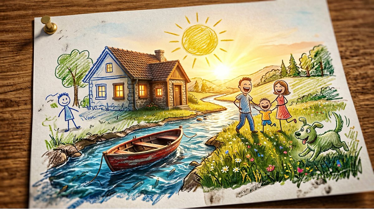 Prompt Studio: 3D Child Crayon Drawing, with Nano Banana 2 in Firefly ...