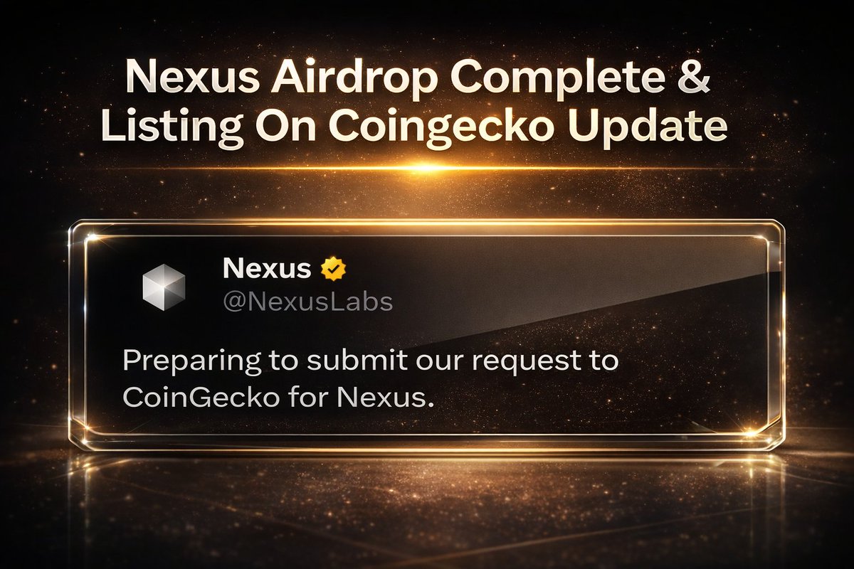 🚨 Nexus Airdrop Complete & Listing on CoinGecko Update 😱 As I mentioned ...
