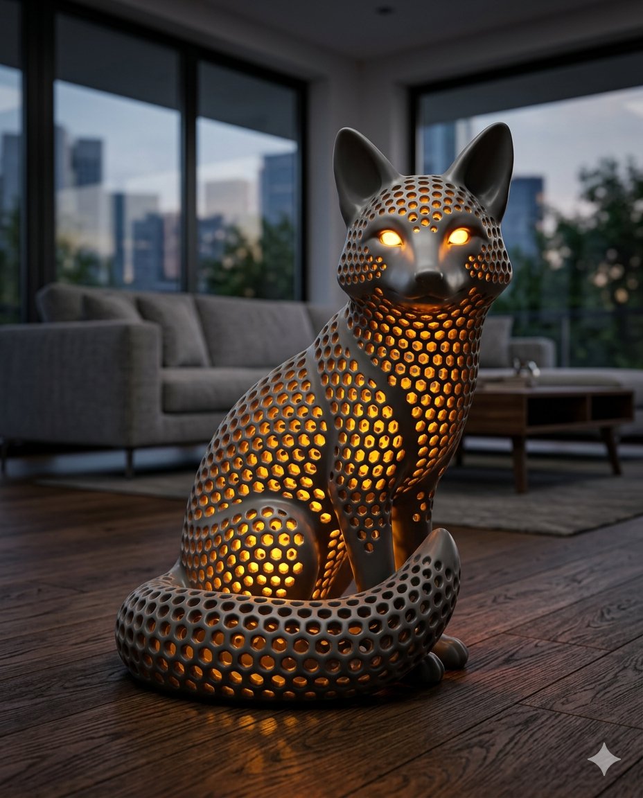 Glowing Wildlife in 3D 🦊 What happens when wildlife meets futuristic ...