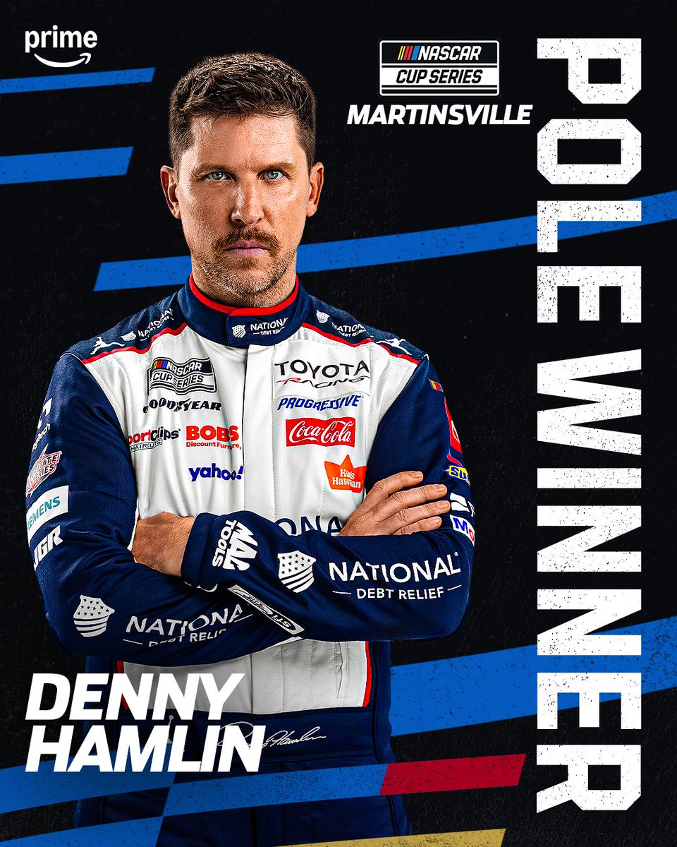📎🚀 MARTINSVILLE'DE POLE DENNY HAMLIN'IN! Hamlin'in 2026'daki ilk ...