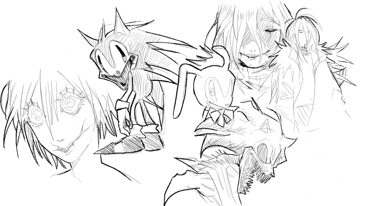 doodles before starting the commissions