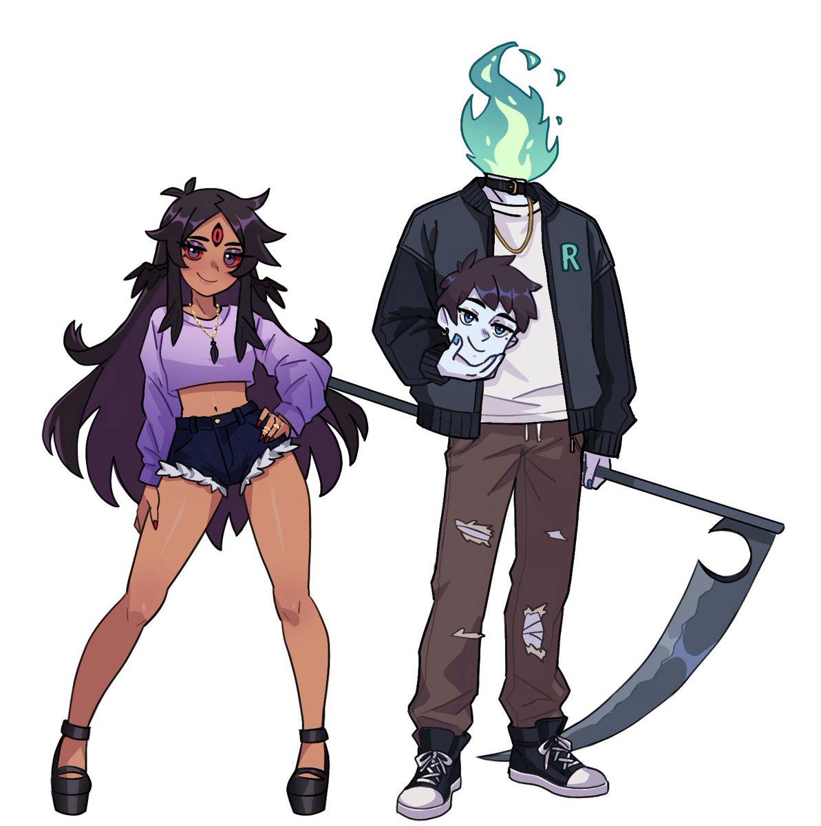 Eu e meu amigo estávamos jogando Monster Prom, então eu fui lá e fiz ...
