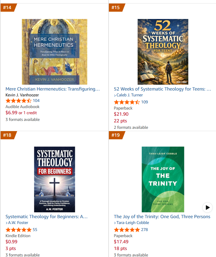 This is a weird phenomenon. Many of the top 100 spots in the Christian ...