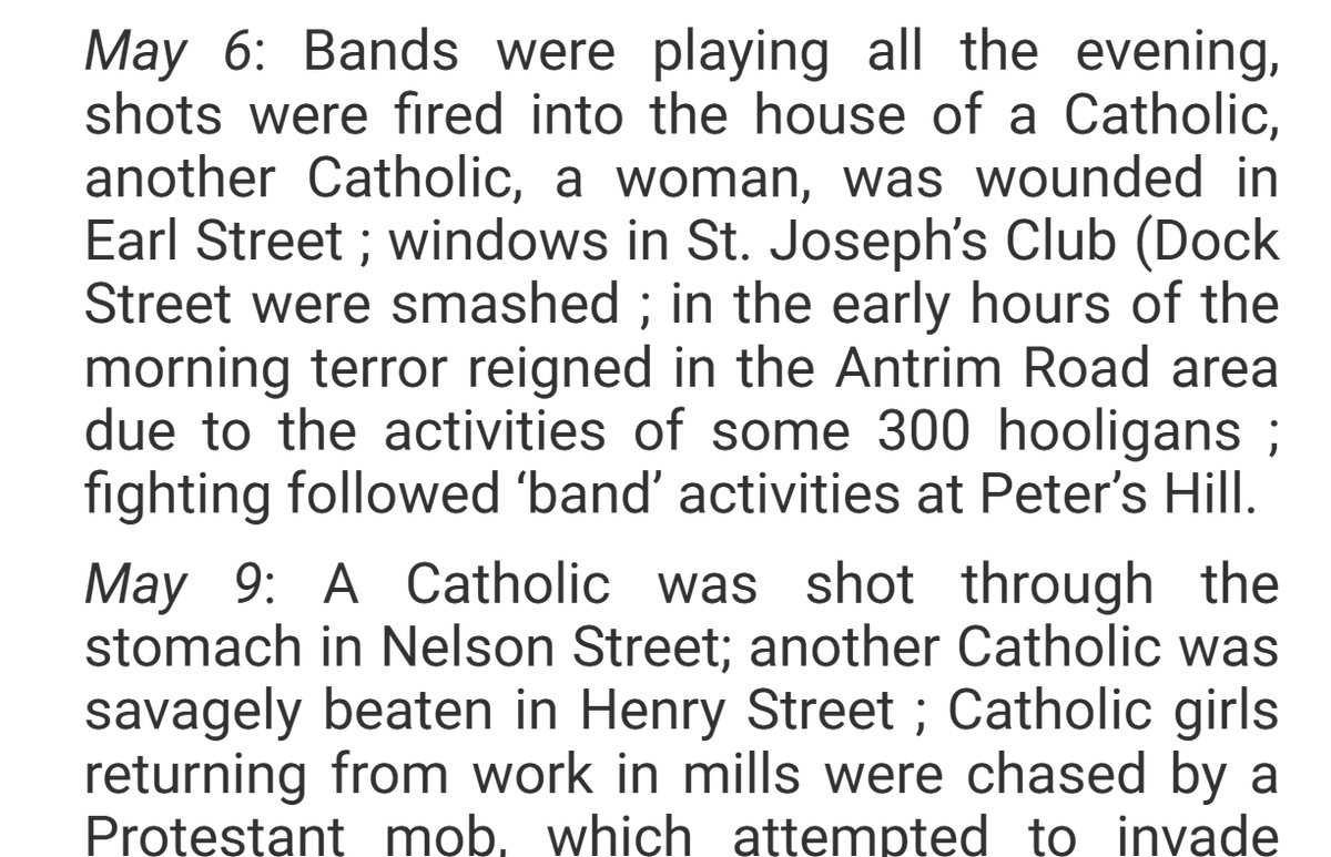 Here is Paddy condoning the Pogrom against Irish Catholic civilians in ...