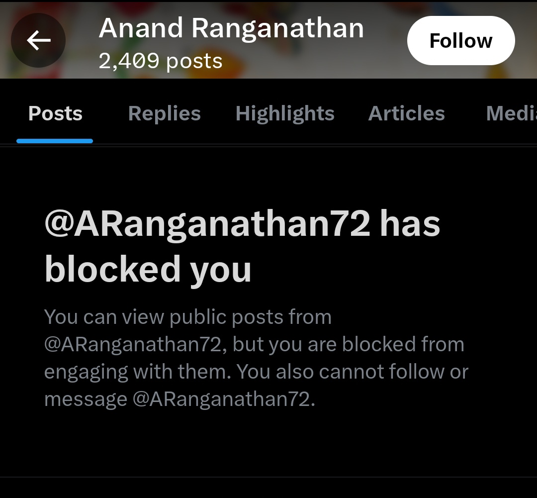 Dear @ARanganathan72 Sir, I don't know if you'll read this message or ...