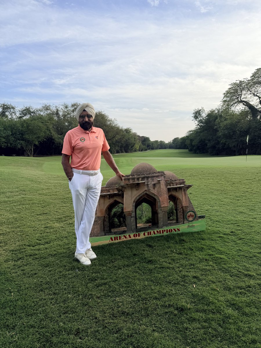 Delhi Golf Club Lining up for my 2nd shot, I spotted a herd of nilgai ...