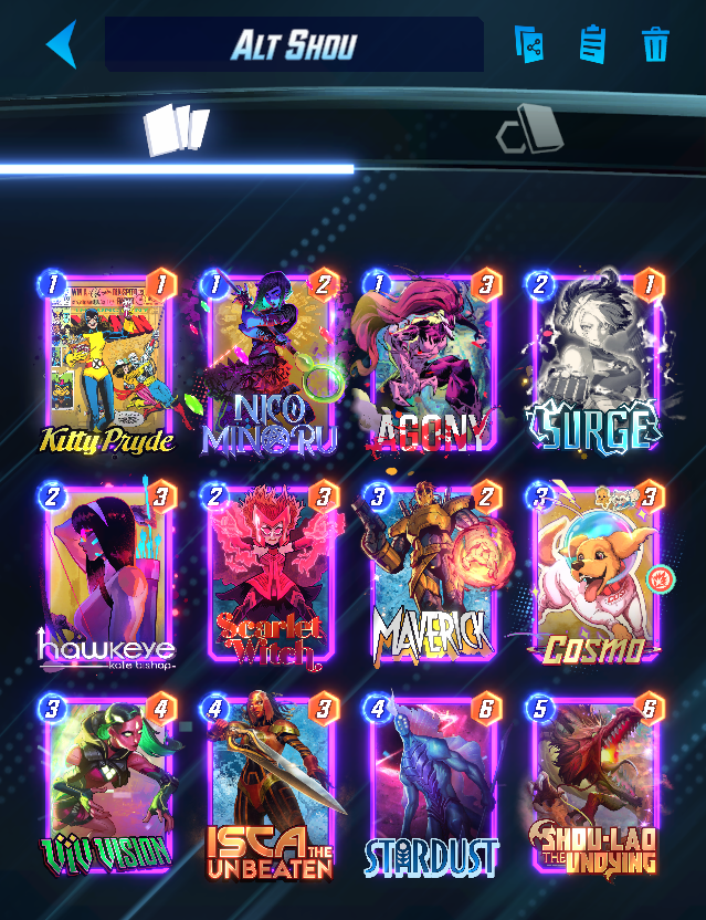 It's Sunday, you know what that means! KMBest @MARVELSNAP Top Decks Day ...