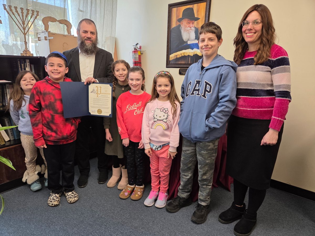 I had the honor of presenting proclamations to Chabad communities ...