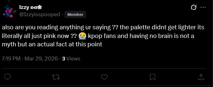 the rh community is so gen weird... 😭why are we using kpop to justify ...