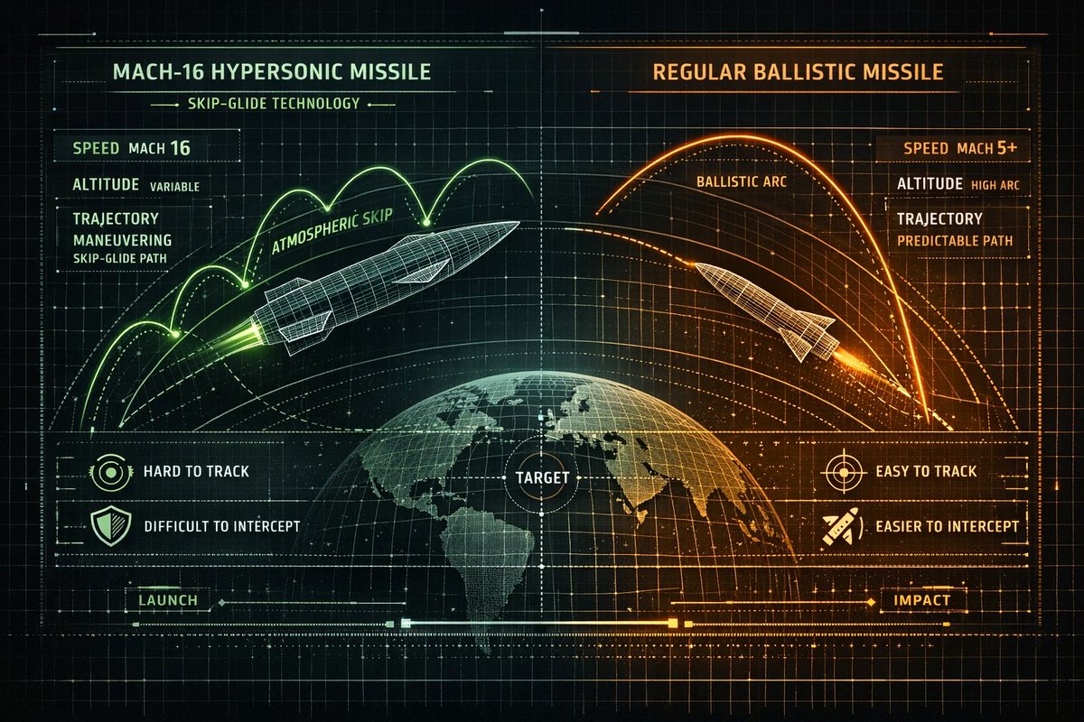 📌 The Mach‑16 “Palestine‑2” missile is a hypersonic, maneuverable ...