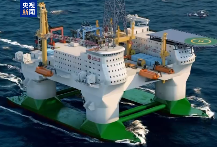 The deep-sea floating research facility, one of China's major ...