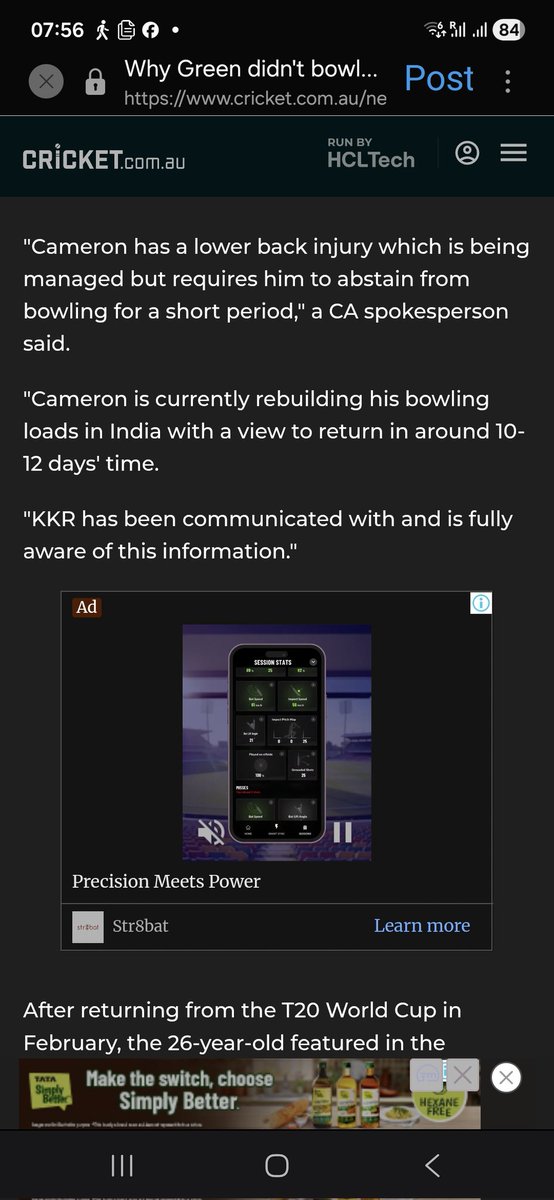 So @KKRiders management always knew that Cam Green is carrying a back ...