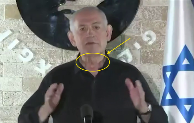 Check out that mask! 🤣🤣🤣 Bibi has been DEAD DEAD DEAD for a long time ...