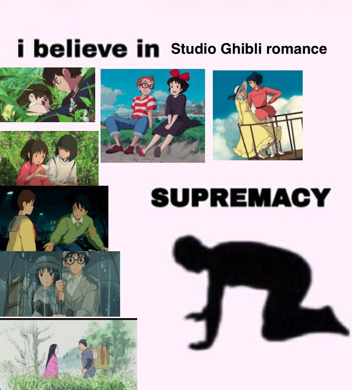 Oh, to fall in love in a Studio Ghibli movie..