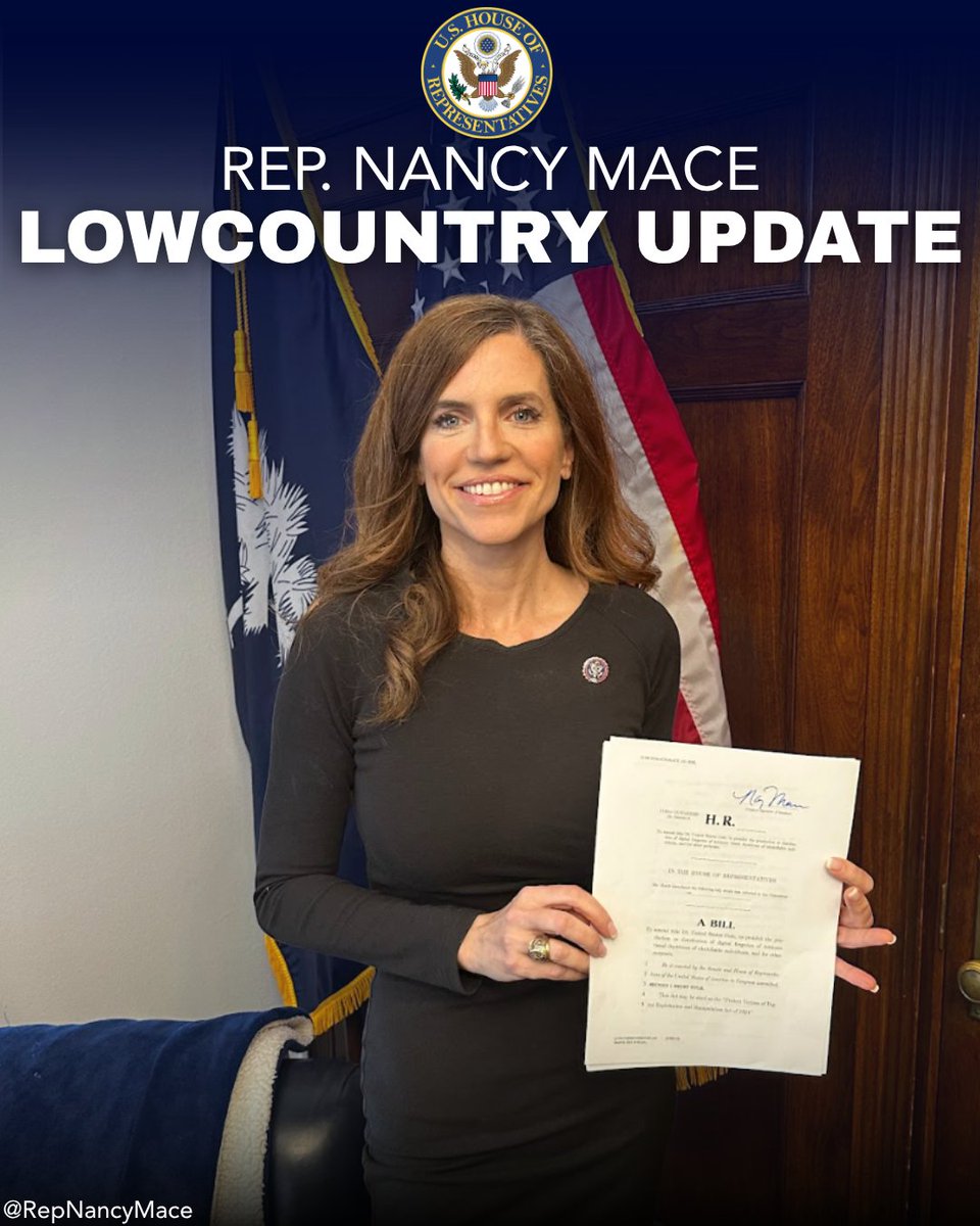 LOWCOUNTRY UPDATE Weekly Report from Congresswoman Nancy Mace ...