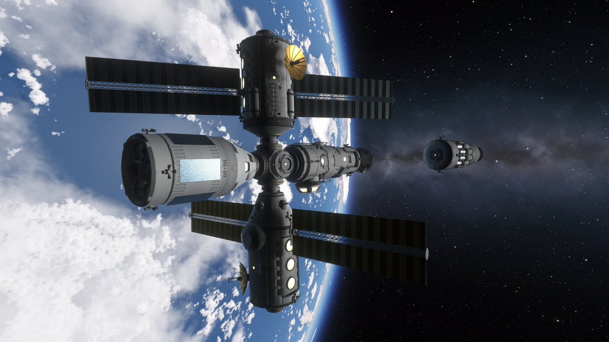 Thanks to Stockalike Stations Parts Redux my space station in Kerbal ...
