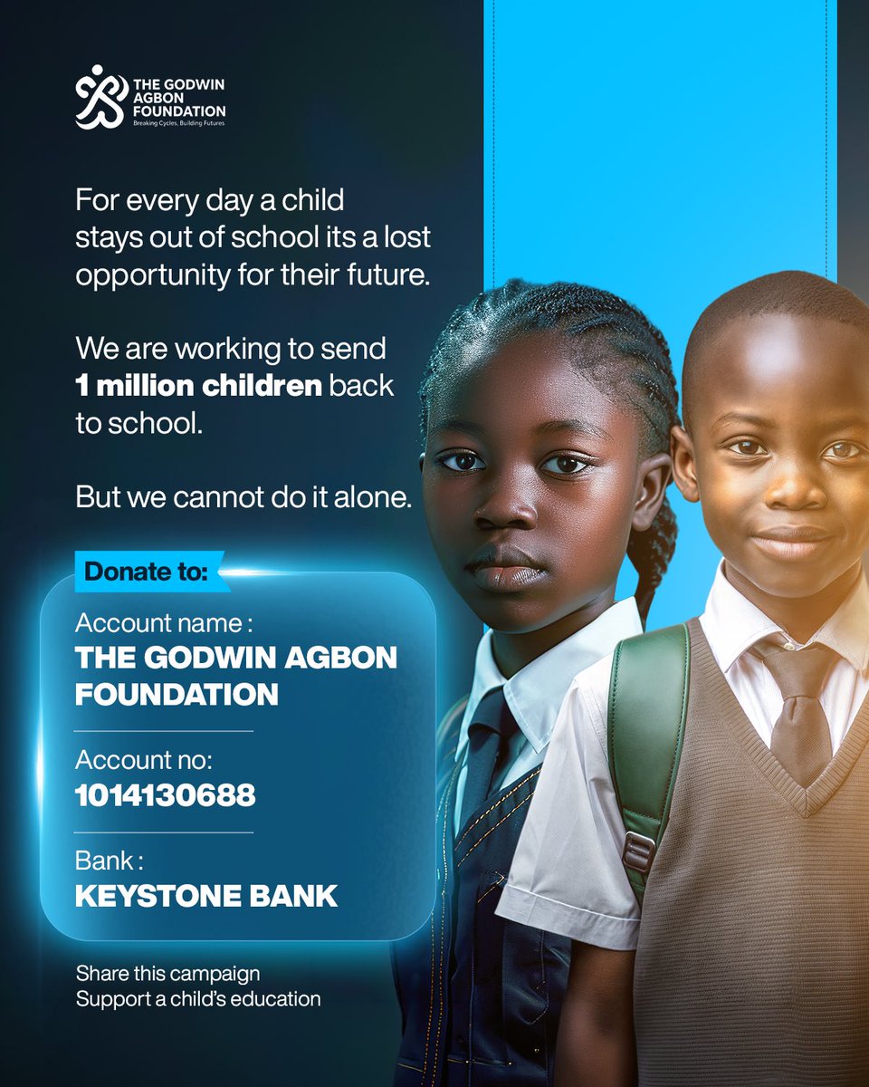 The Godwin Agbon Foundation (@TGAF_Official) / Posts / X