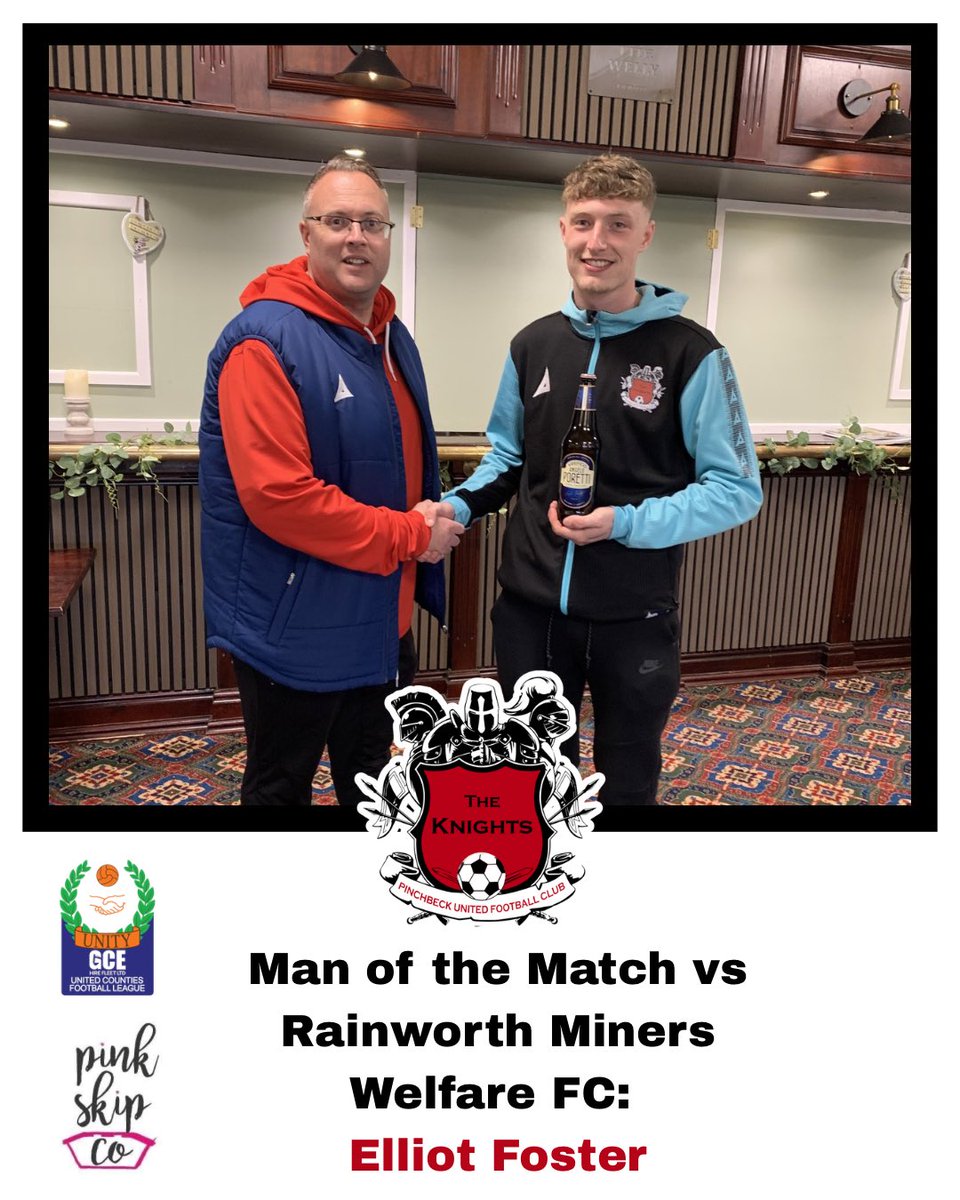 Today’s Man of the Match was won by Elliot Foster for a hard worked and ...