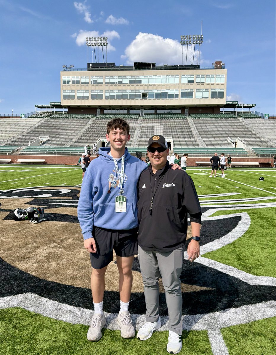 Great day back at @OhioFootball Always appreciate the time with ...