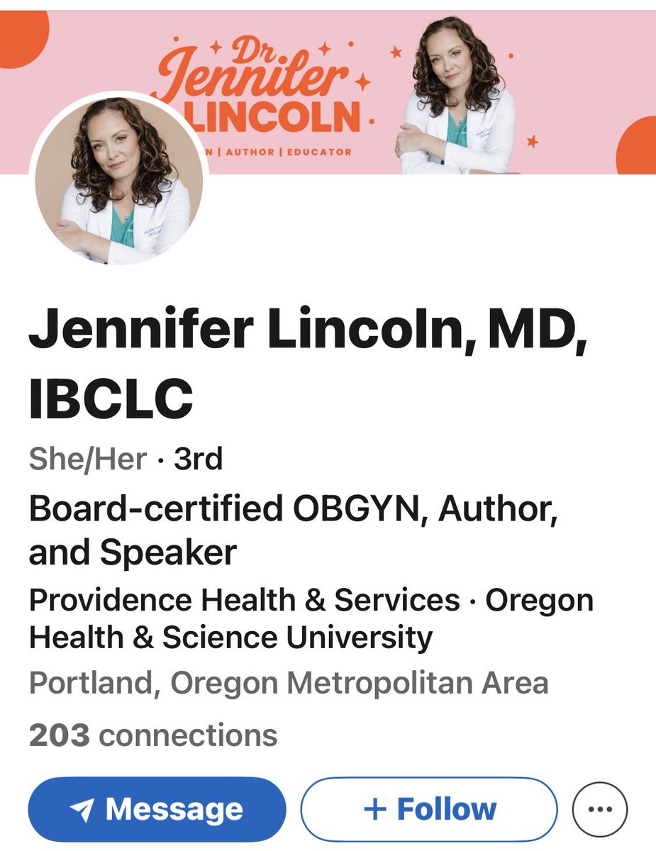 Spot on, @JonathanTurley. Dr. Jennifer Lincoln, (take a peek at her ...