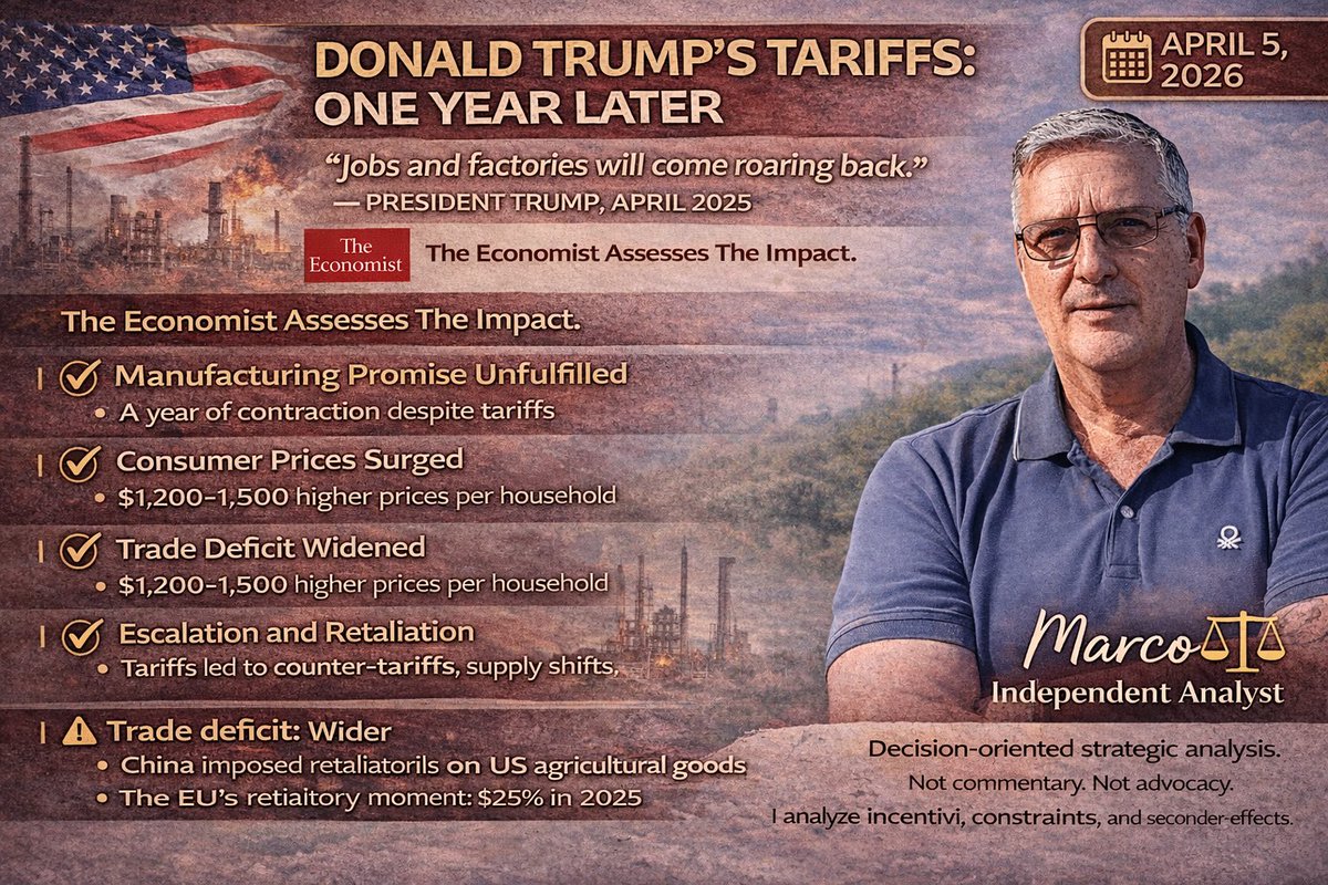 **🧵 X thread – April 5, 2026** **Tweet 1** 🇺🇸 “Jobs and factories will ...