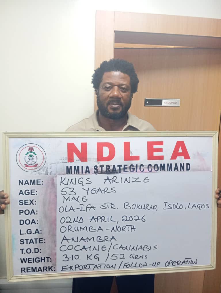 NDLEA uncovers cocaine in palm kernel oil cans, arrests kingpin in ...