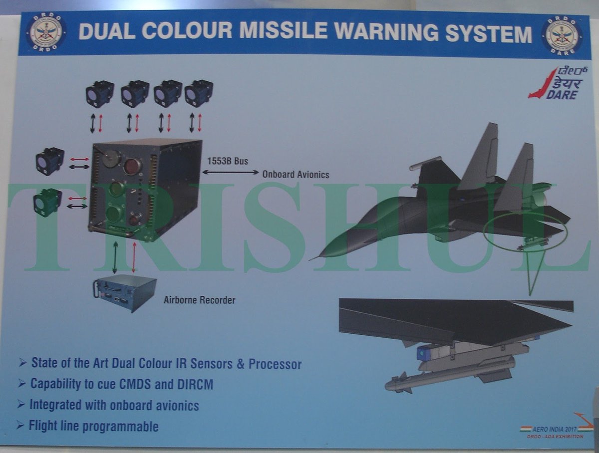 Fun fact we have developed the dual colour missile warning receiver ...