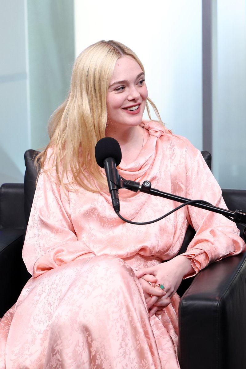 Elle Fanning at the SiriusXM Studios (Cindy Ord/Getty)