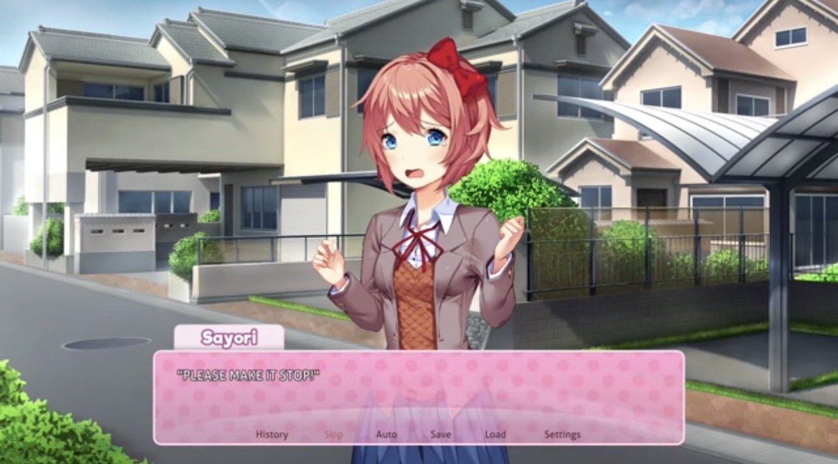 seeing the way sayori reacts after you delete monika in act 1 and she ...