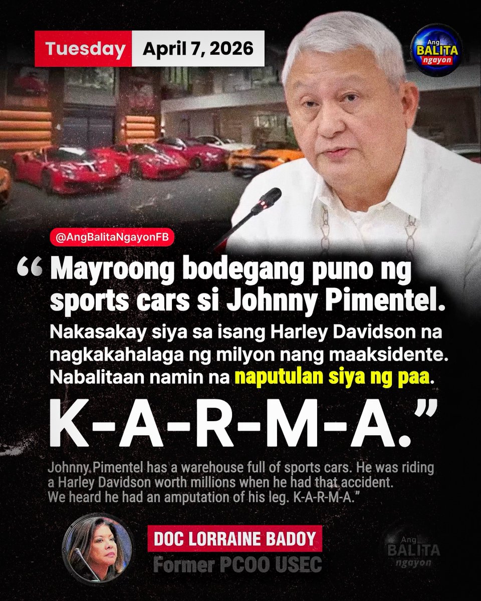 “K-A-R-M-A?” Umani ng reaksyon sa social media ang naging pahayag ni ...