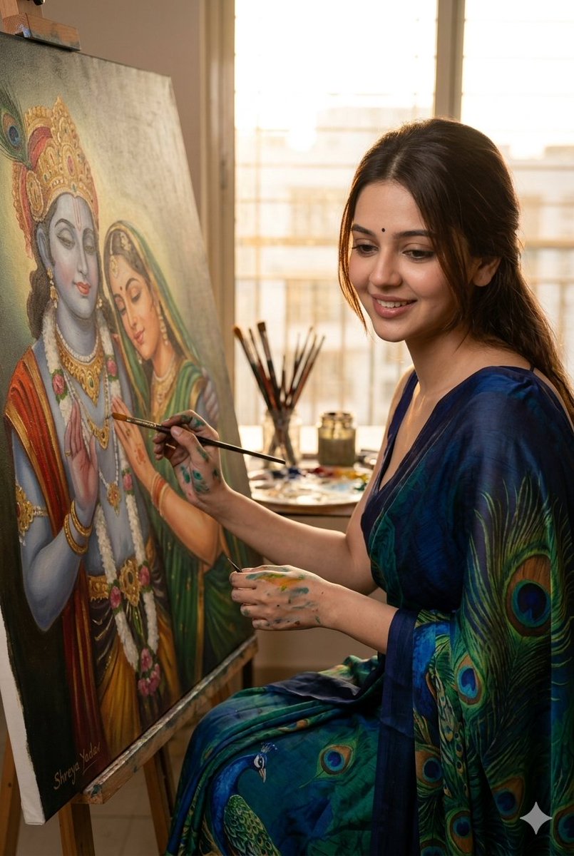 Lost in the colors, bringing divine love to life one brushstroke at a ...