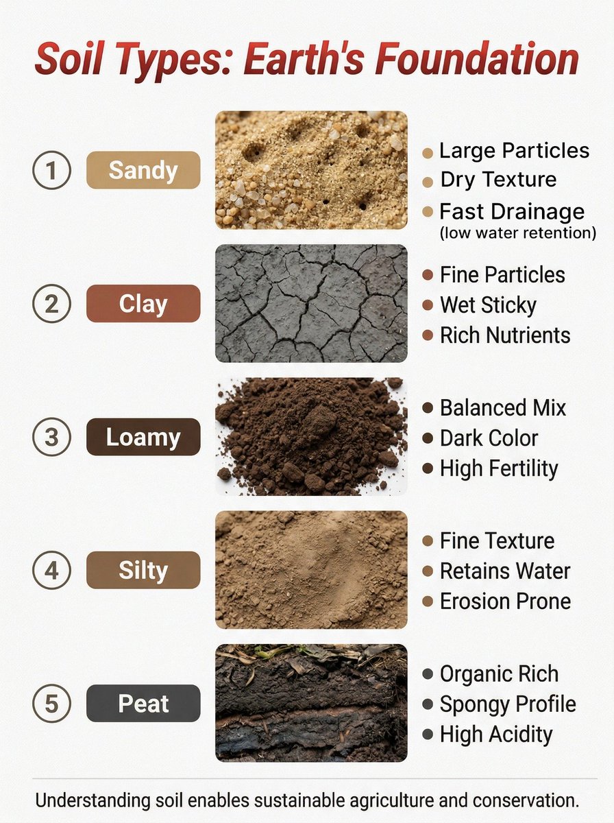 Different soil types shape how plants grow and thrive 🌱